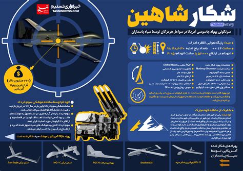 اینفوگرافیک پهپاد آمریکایی در دام سامانه پدافندی ایرانی شکار شاهین آمریکایی تسنیم