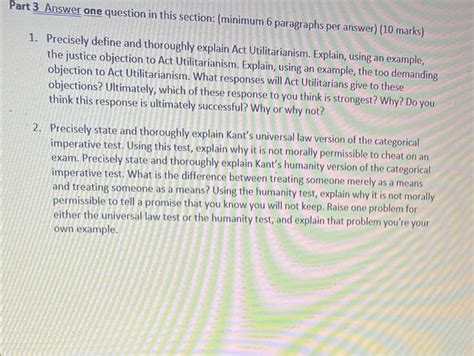 Part 3 Answer One Question In This Section Minimum
