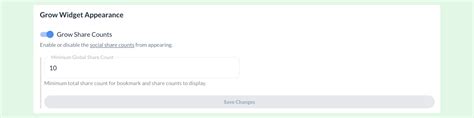 Widget Component Settings Grow