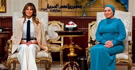 انتصار السيسي تستقبل ميلانيا ترامب في القاهرة سكاي نيوز عربية