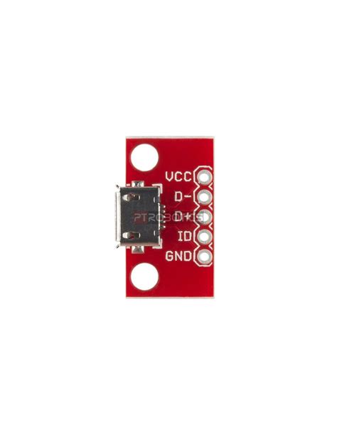 Placa Com Ficha Micro Usb Para Diy Sparkfun Bob 12035 Conversore