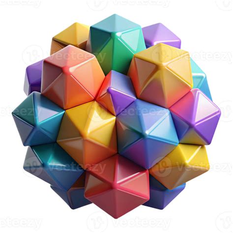 Wonderful Modern A Field Of Colorful Overlapping Polygons Authentic 57891235 Png
