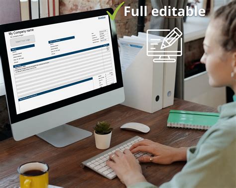 Horizontal Invoice Template Receipt Template Invoice Form Editable