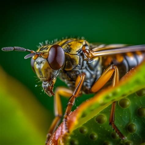 Insects Bugs Macro Photography Details Two Created With Generative Ai