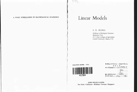 linear models by shayle r searle free ebooks download