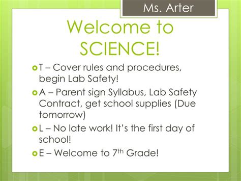 PPT Welcome To SCIENCE PowerPoint Presentation Free Download ID 2854864