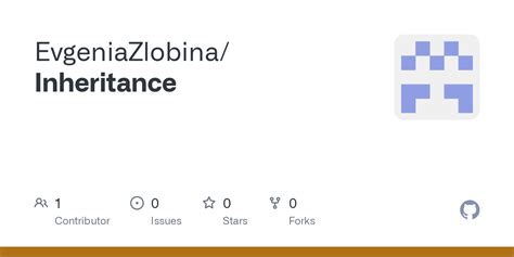 Github Evgeniazlobinainheritance