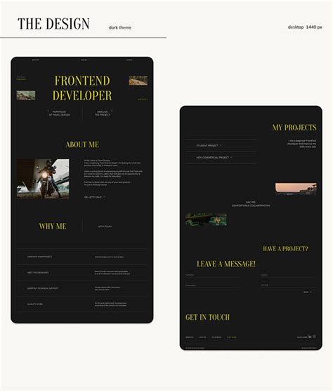 Website Portfolio For Frontend Developer On Behance