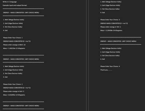 Solved Compile The Code In C Language For The Program Below