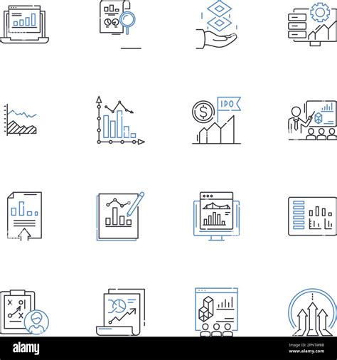 Enumeration Line Icons Collection Classification Counting Listing