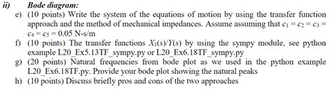 Problem 1 100 Points Perform Modal Analysis By