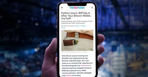 The New Stack Python Users Bipclip Is After Your Bitcoin Wallet Via Pypi