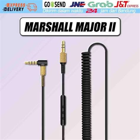 Jual 3m Avpro Replacement Mic Coiled Cable Marshall Major Headphone 3