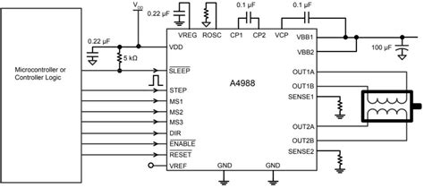 How To Drive Stepper Motor Using A4988 Ic And Esp32