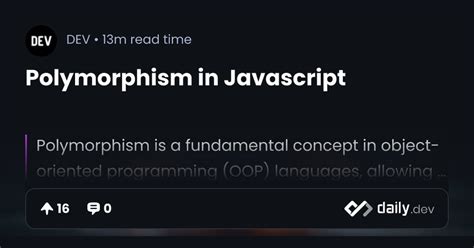 Polymorphism In Javascript Rlearntoprogram
