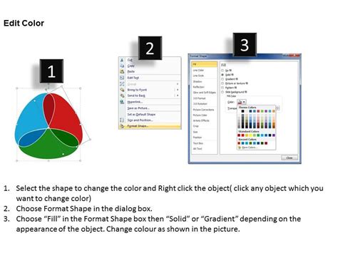 Pattern Of Overlapping Shapes 3 Stages 10 Template Presentation