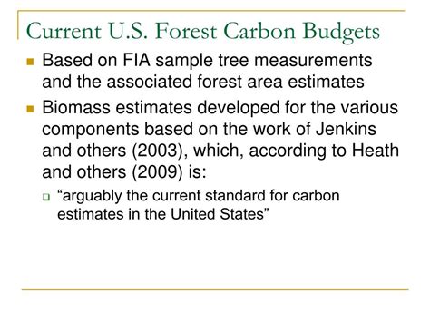 Ppt Improving Individual Tree Biomass Equations For National Scale Biomass Estimation