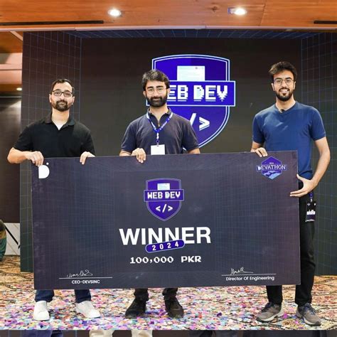 Anas Sohail On Linkedin Webdevelopment Hackathon Firstplace Devsinc Teamwork