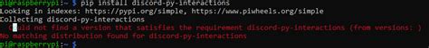 [bug] latest version on raspberry pi is 3 0 2 · issue 721 · interactions py interactions py