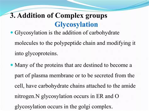 Post Translational Modification Pptx Biological Sciences Science