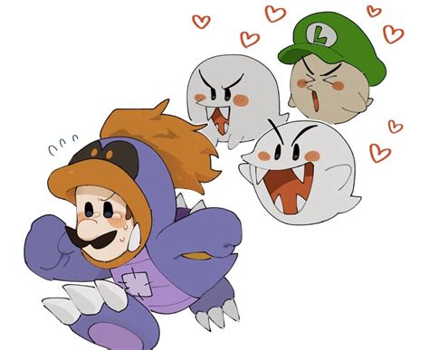 Luigi Boo Tubba Blubba And Tubbas Heart Mario And 2 More Drawn By