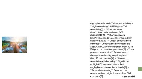 Carbon Dioxide Sensor Graphene Advanced Detection Technology For