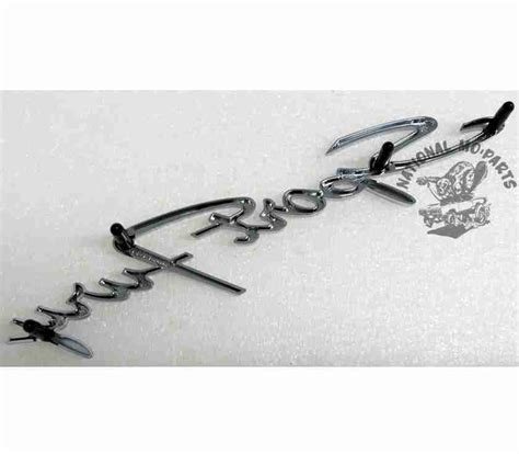 1963 66 Sport Fury” Fendertrunklid Nameplate Repro National Mo Parts