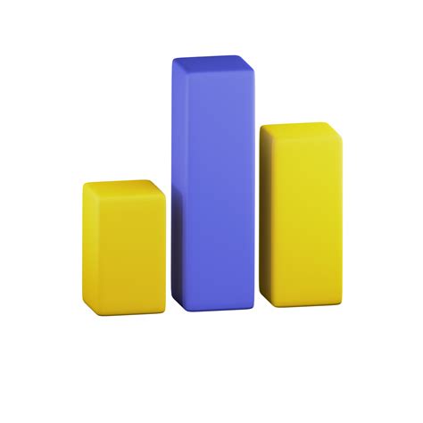 Bar Chart 3d Illustration 10225727 Png
