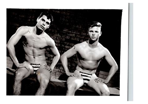 Vintage 4x5 Photo Bob Mizer Amg Athletic Model Guild Original Print 60