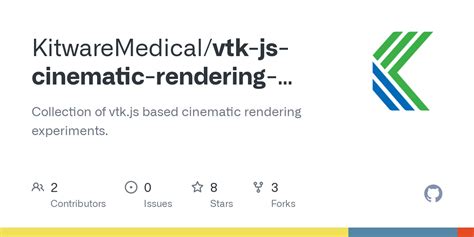 Github Kitwaremedicalvtk Js Cinematic Rendering Internship 2022