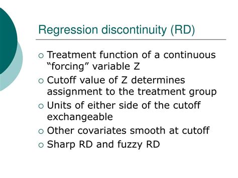 Ppt Regression Discontinuity Rd Powerpoint Presentation Free Download Id 2627002