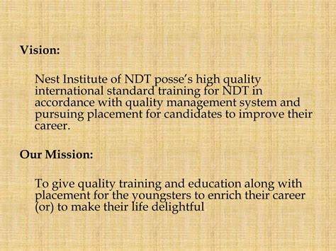 Visual Testing Liquid Penetrant Testing Magnetic Particle Testing Radiography Testing
