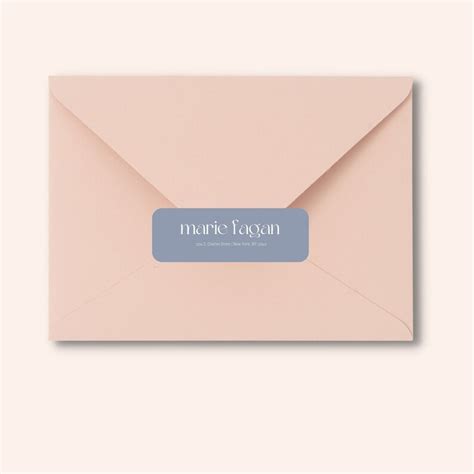 50 Custom Return Address Labels Address Sticker Small Business Minimalist Label