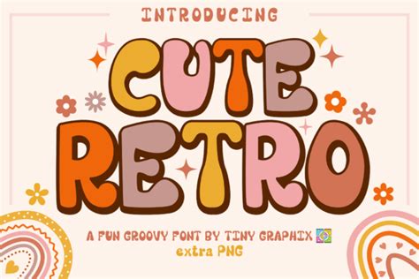 Cute Retro Font By Tiny Graphix · Creative Fabrica