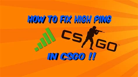 HOW TO FIX HIGH PING IN CSGO YouTube