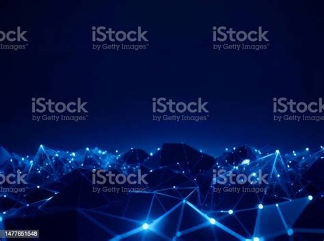 다각형 선과 과학 및 비즈니스 기술에 대한 점이 있는 추상 배경 기하학적 0명에 대한 스톡 사진 및 기타 이미지 0명 가상현실 개념 Istock