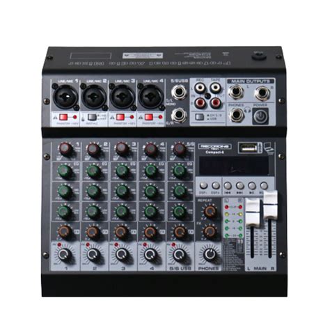 Recording Tech Compact 6 Channel Professional Mixer 6 Channel Zealmusik