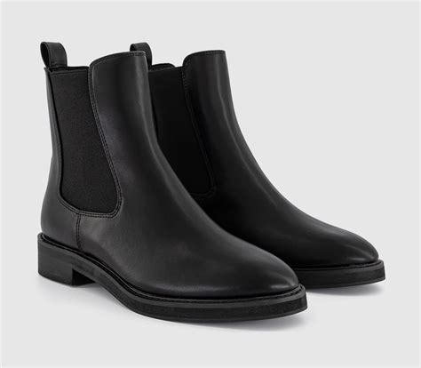 Office Amara Clean Sole Chelsea Boots Black Womens Ankle Boots