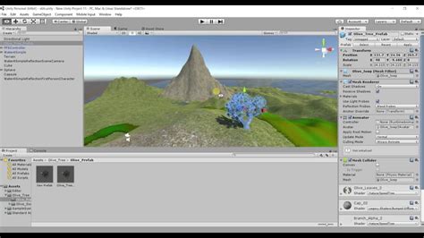 как создать игру на юнити 5 серия 3 улучшение графики и добовление в игру деревьев Youtube