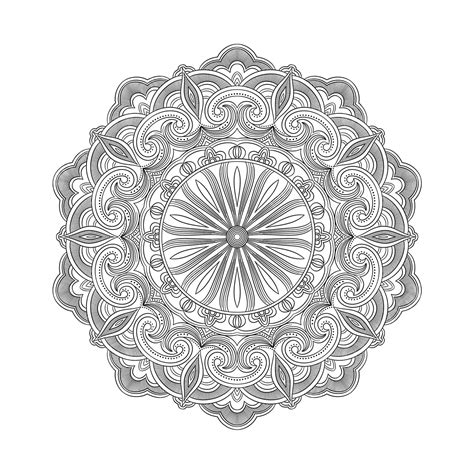Line Drawing Dunhuang Circular Pattern Wallflower Decoration