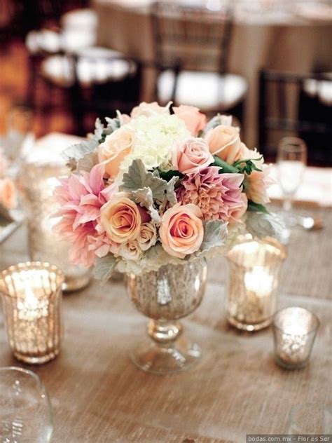 70 Centros De Mesa Para Boda Sencillos ¡y Encantadores Wedding Floral Centerpieces