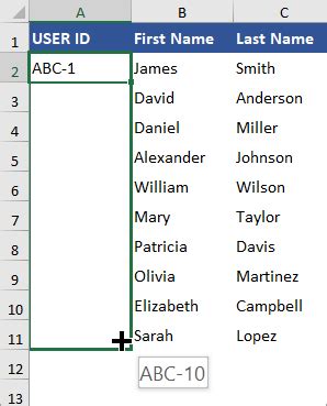 Create An Alphanumeric List In Excel Spreadsheet Life Blog