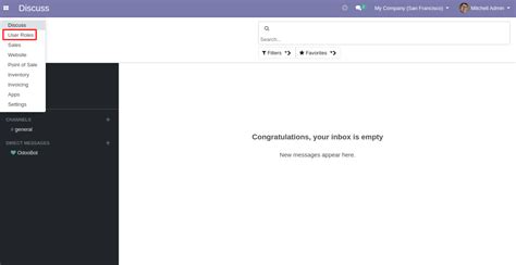 Odoo User Security Roles Odoo User Security Groups