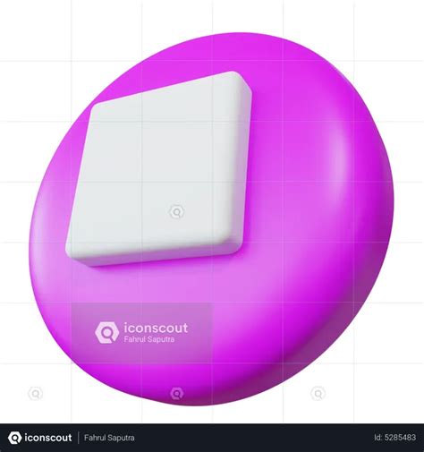 Square Pause Button 3d Icon Download In Png Obj Or Blend Format