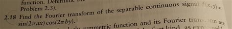 Find The Fourier Transforms Of The Following Chegg