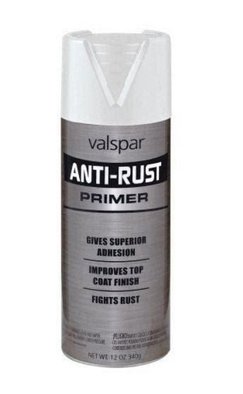 Valspar 044 0021952 076 Anti Rust Primer Spray White Metal 12 Oz Each