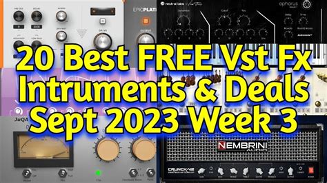 20 Best New Free Vst Plugins Vst Instruments Sample Packs And Plugin