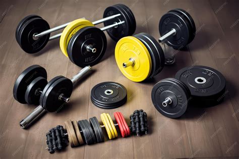 Premium Ai Image Weight Lifting Equipment Shapes Professional