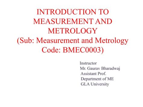 Introduction To Measurement Pptx