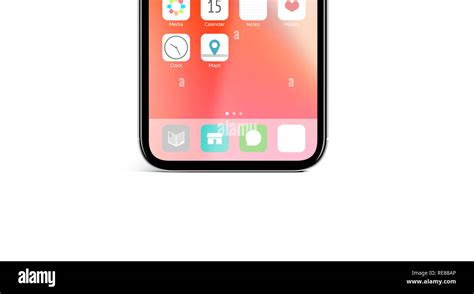 Blank White App Icon On Infiniboard Interface Screen Mockup 3d Rendering Empty Program Icon